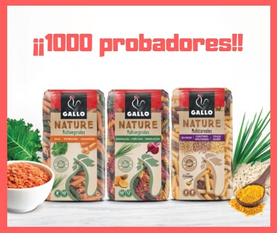 Prueba gratis las pastas Gallo Nature!! ¡sabores muy originales ...