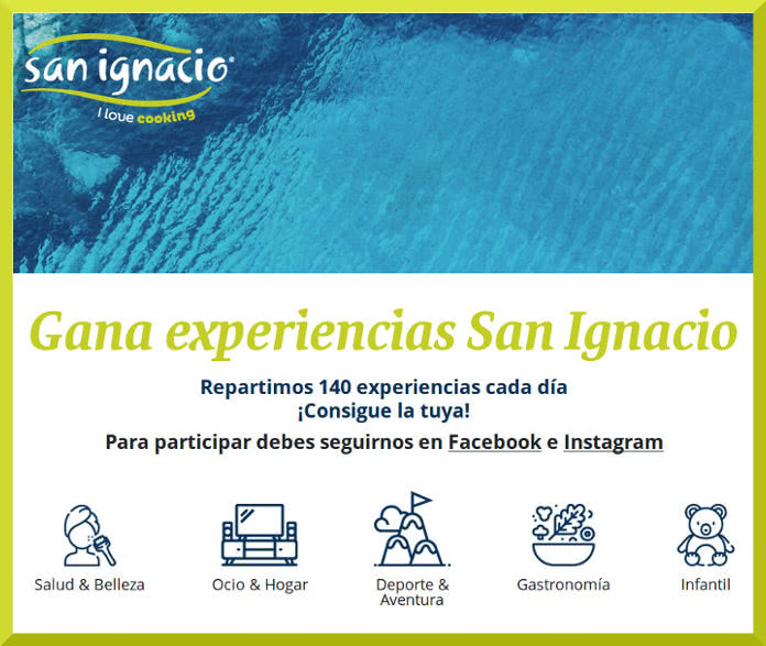 Bergner y San Ignacio sortean 140 experiencias cada día – Regalos y Muestras gratis