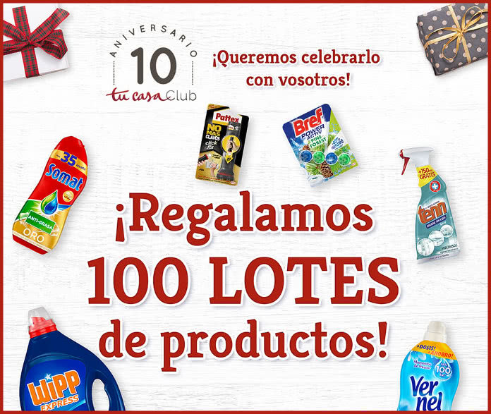 Sorteo de 100 lotes en el décimo aniversario de tucasaClub – Regalos y ...